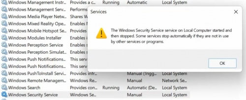 Fix issue with empty Windows Security app after upgrade to Windows 11 ...