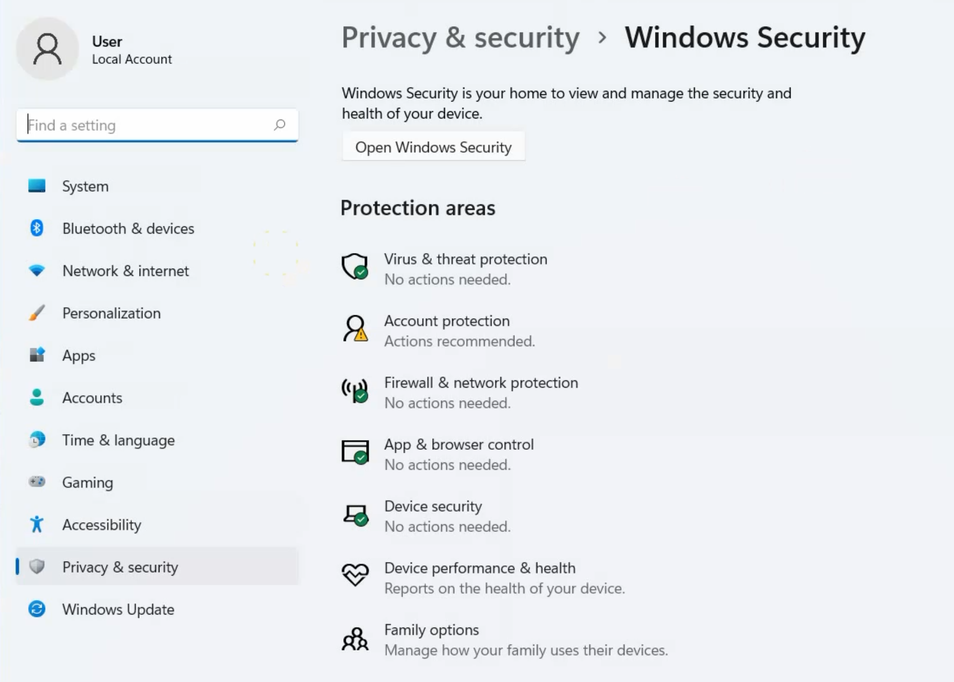 Fix issue with empty Windows Security app after upgrade to Windows 11 ...