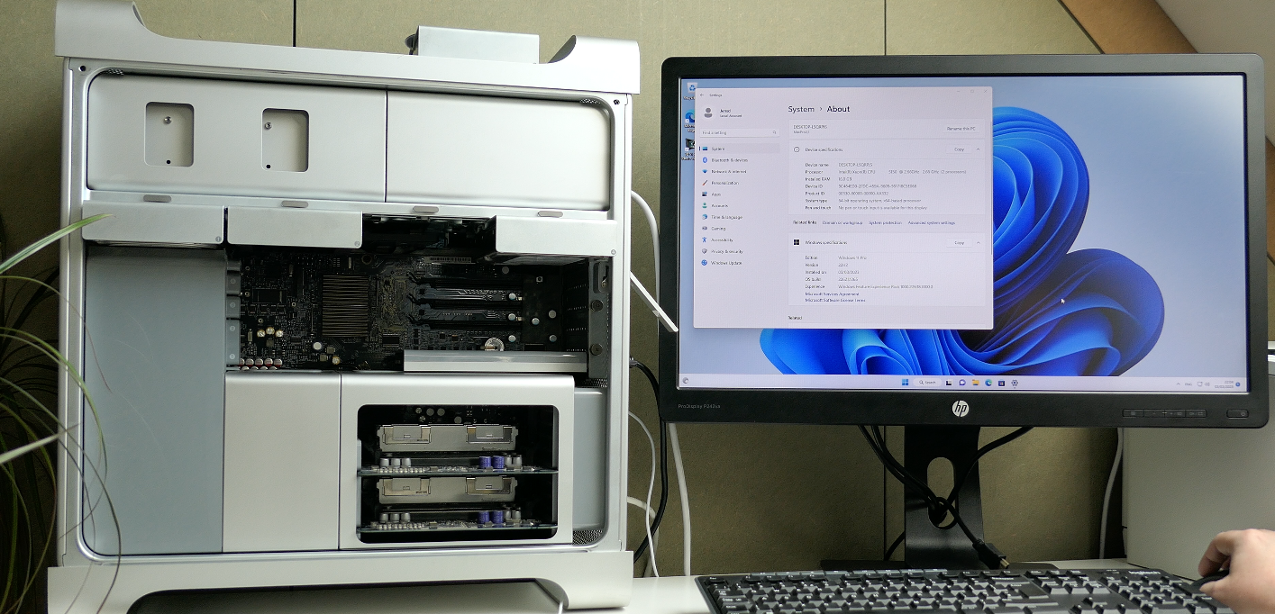 Install Windows 11 on a Mac Pro 1,1 or 2,1 | Jensd's I/O buffer